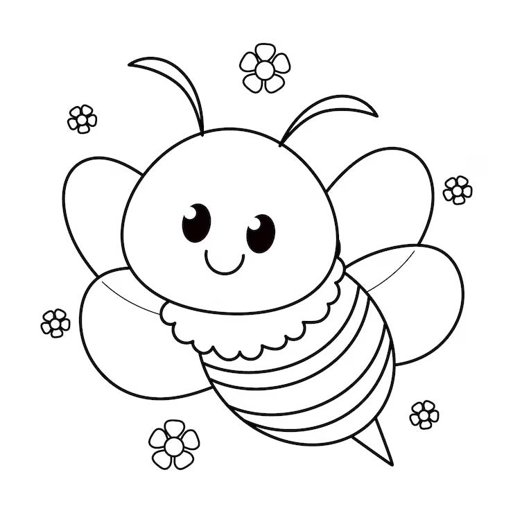 Bee drawing easy: A simple guide to sketching a realistic bee