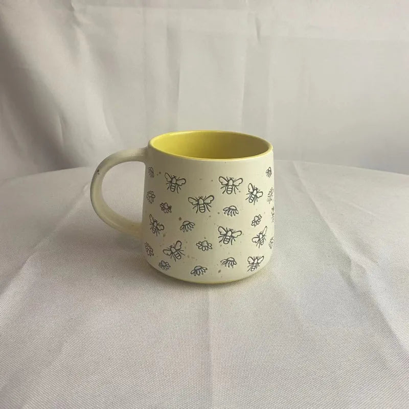 Bee Ceramic Coffee Mugs Set Of 2 | Beezzit- Together, We Can Save The Bees